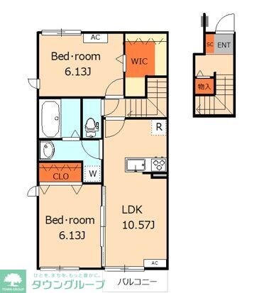 Bloom One，Two 2階／東京都小平市小川町1丁目の建物情報｜女性の一人暮らし・部屋探しならWoman.CHINTAI